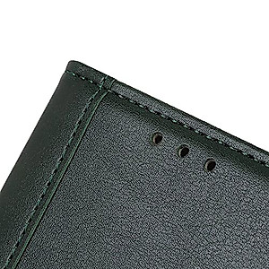 YBROY Case for Motorola ThinkPhone, Magnetic Flip Leather Premium Wallet Phone Case, with Card Slot and Folding Stand, Case Cover for Motorola ThinkPhone.(Green)