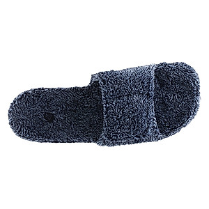 Acorn Men's Spa Slide Slipper, Navy Heather, 7.5-8.5