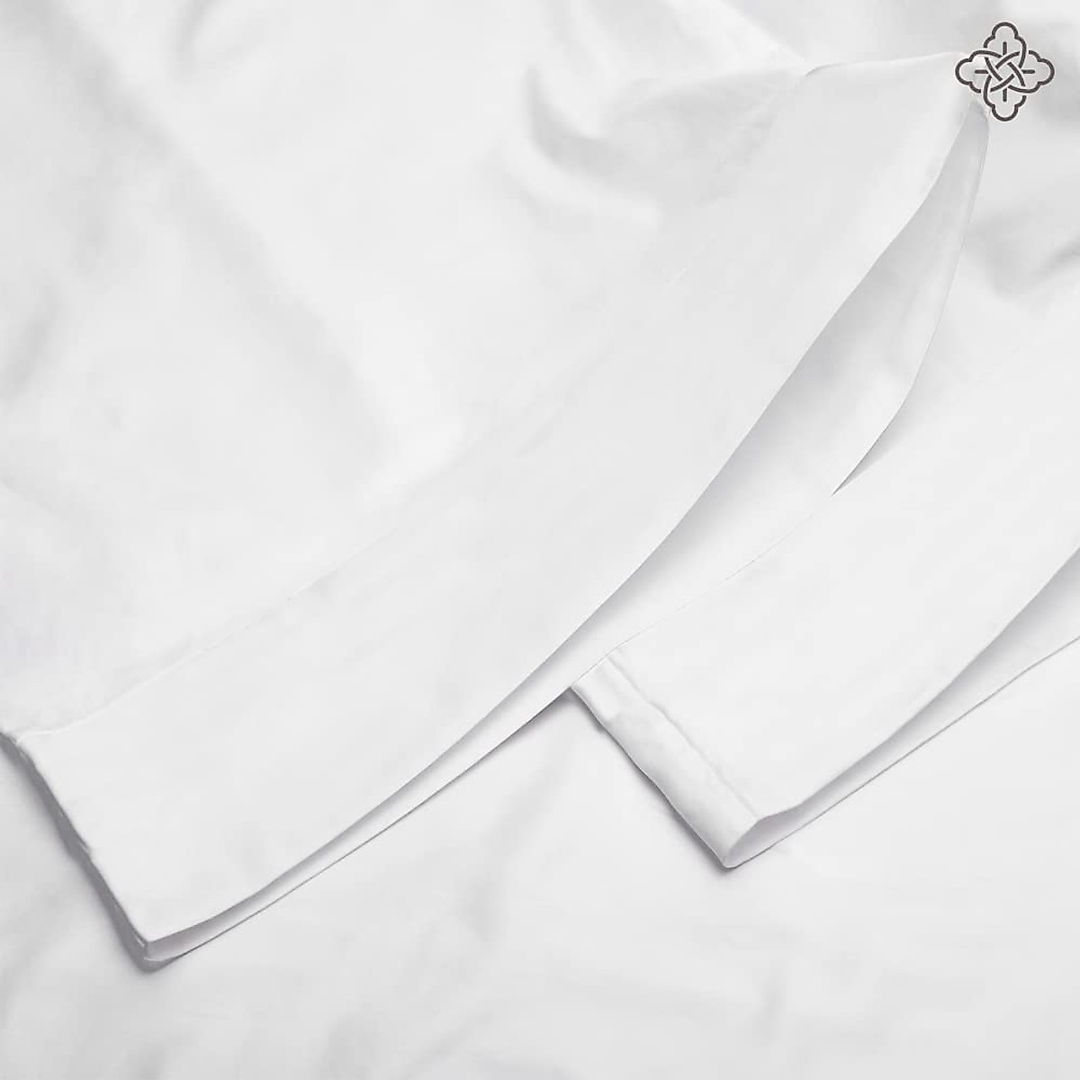 BIOWEAVES 100% Organic Cotton King Pillow Cases 300 Thread Count Soft Sateen Weave GOTS Certified – King Size, Set of 2, White