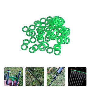 BESPORTBLE 50pcs Tent Stakes Ring Fluorescent Glow in The Dark Tent Ring Tent Nail Rings Tents Accessories