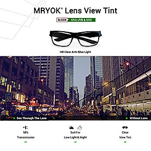 Mryok Blue Light Blocking Replacement Lenses for Bose Tempo - HD Clear Anti-Blue Light