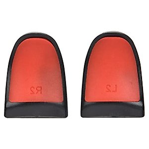 SALUTUY L2 R2 Controller Extenders, Extended Grips Controller Long Service Life ABS and Rubber for Controller for(red)