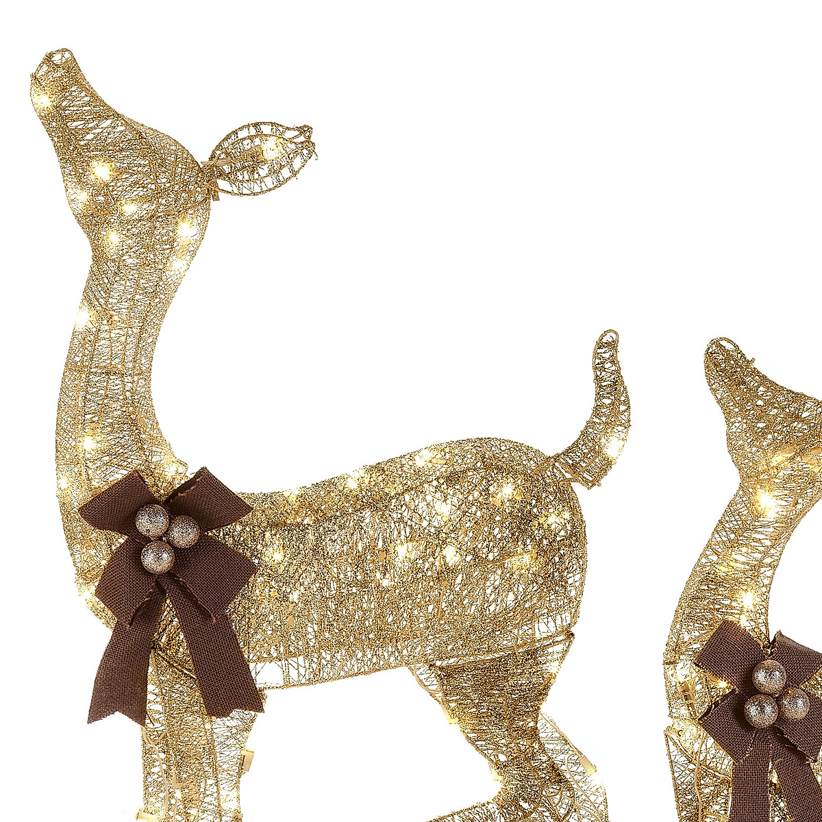 National Tree 28 Inches x 38 Inches Doe and Fawn Pine