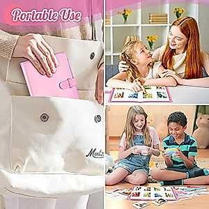 Ablus 128 Pockets Mini Photo Album for Fujifilm Instax Mini Camera, Polaroid Snap, Z2300, SocialMatic Instant Cameras & Zip Instant Printer (Magic pink)