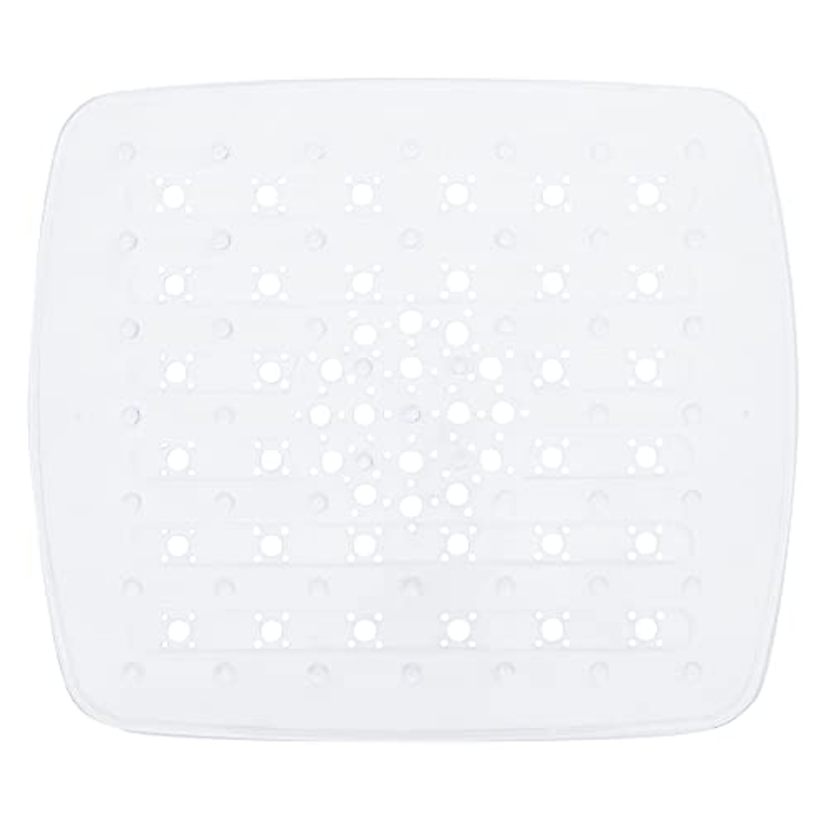 Home Basics Sink Mat, 13" x 11" x .75", Clear