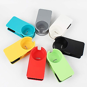 Drinking Cup Holder Clip Home Office Table Desk Side Clip Water Drink Beverage Soda Coffee Mug Holder Cup Clip Design (Grey)