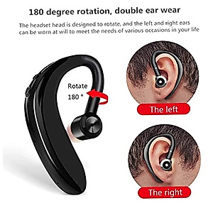 KUYYFDS Wireless Earphones Hands-Free Business Sports Ear Hook Headset Earbuds for Driving in-Ear Headphones