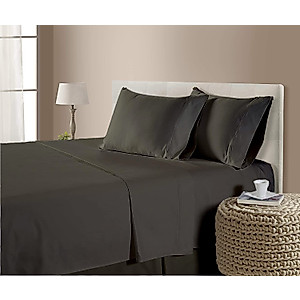 MyGiza Sheets,100% Certified Giza Egyptian Cotton Sheets-California King Size Giza Cotton Sheets Set to Fit Upto 18 Inches Deep Mattress (4 Pcs) Slate Grey