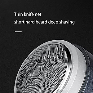 Electric Razor for Men Pocket Size Mini Portable Shaver Wet and Dry Mens Razor USB Rechargeable Shaver Charging Easy One-Button Use Suitable for Home,Car,Travel