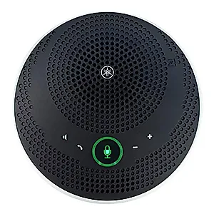 YAMAHA YVC-200 Portable USB & Bluetooth Speakerphone, Hold Meetings Anywhere, Noise Reducing Conference Phone with 10-Hour Rechargeable Battery Life