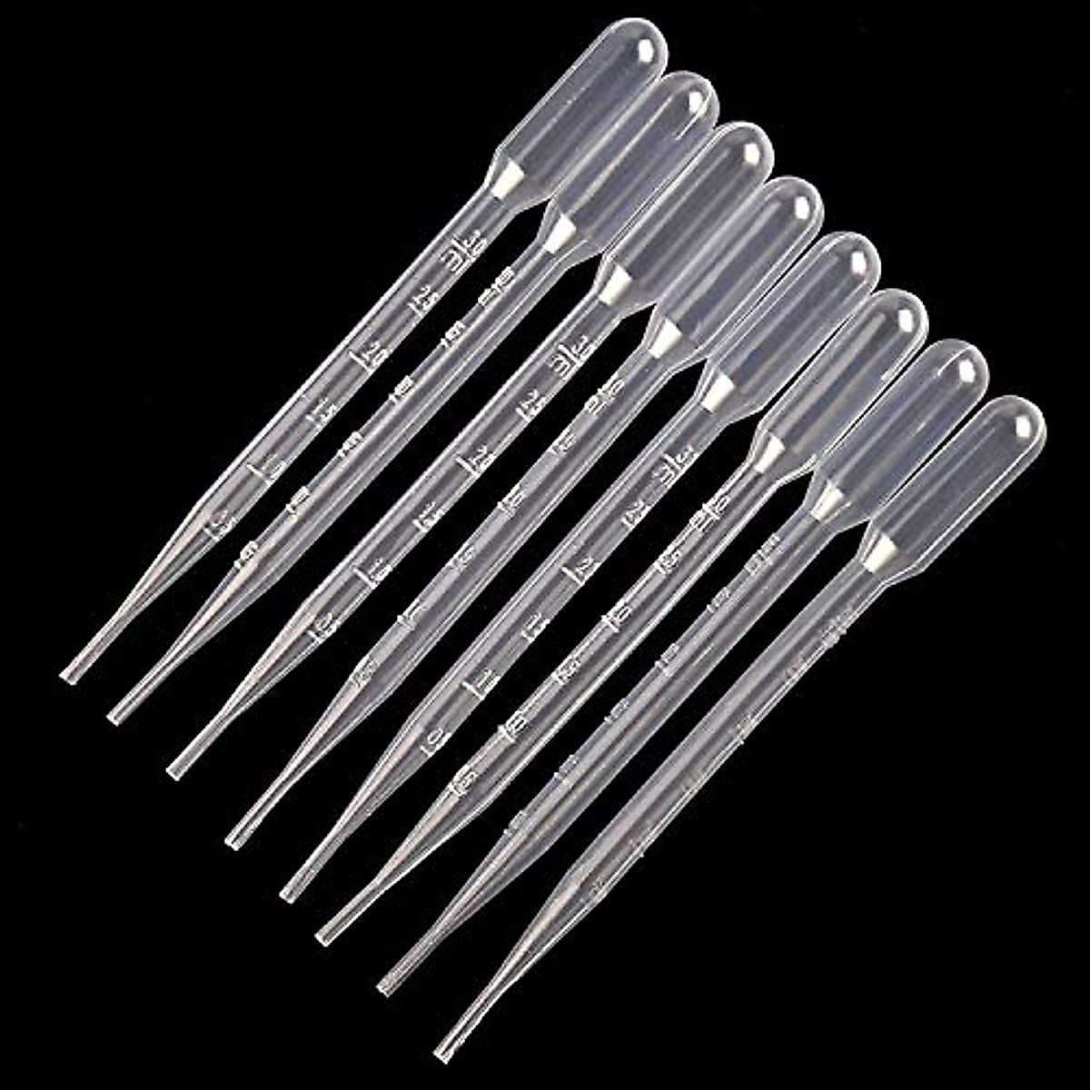 50pcs Plastic Transfer Pipettes 3ml for Laboratory Daily Use…