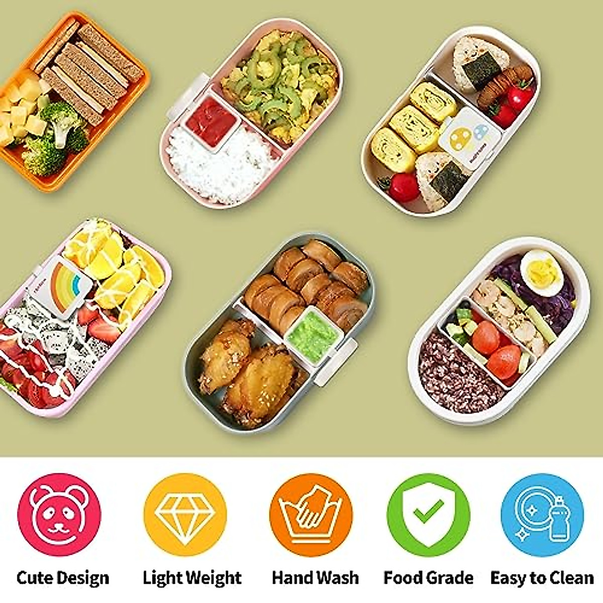 Elykorrne 8 Pack Salad Dressing Container To Go, Small Condiment Containers with Lids, Reusable Sauce Containers, Plastic Condiment Cup, Leak-proof for Lunch Bento Box Kids