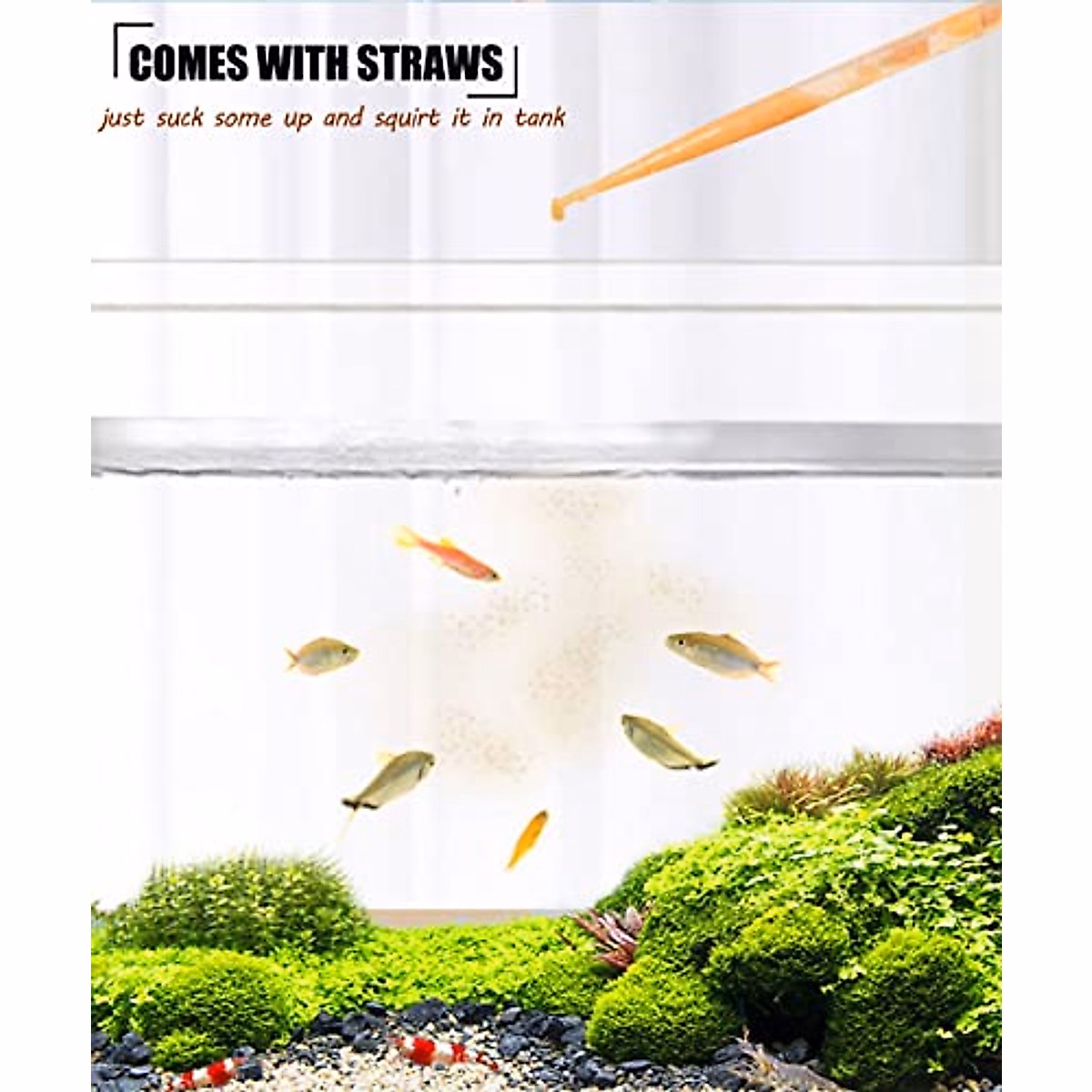 Instant Baby Brine Shrimp Fish Food - Consisting of Non-Living Baby brine Shrimp for Fry/Larvae Fish, Small Fish, Corals, Jelly Fish, Seahorses, and invertebrates.