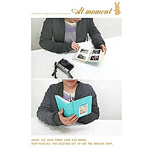 HelloHelio Fujifilm Mini film Photo Album for Mini 11 mini 9 mini 40 7s 8 8+ 70 90 25 26 50s Film (Mulberry)