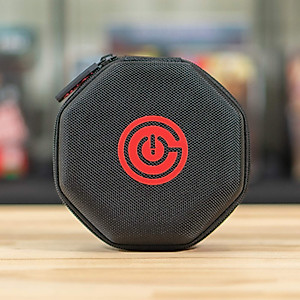 GeekOn Protective Dice Case with Foam Padding and Nesting Felt Dice Tray for Board Games and RPGs - Holds up to 75 dice! (Black)
