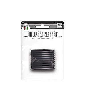 me & my BIG ideas Plastic Expander Discs, Black - The Happy Planner Scrapbooking Supplies - Add Extra Pages, Notes & Artwork - Create More Space for Notebooks, Planners & Journals - Expander Size