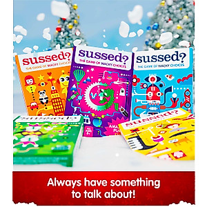 SUSSED The Wacky ‘What Would You Do?’ Social Card Game - Kids Stocking Stuffer & Family Travel Game - Fun & Easy to Play - All Ages 7 and Up - Oddball Orange Deck
