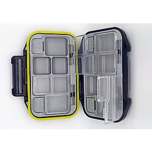 Sibas Tackle Box Organizer Waterproof Portable Double Sided Small Case Mini Utility Lures Box Kayak Fishing Containers for BASS Lures for Vest Jewelry Bead High Strength Lock