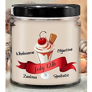 July 12th Birthday Personality Candle