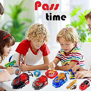 Bay Blades for 8-12 B-184 Launcher Set Gaming Top Toys B-145 DX Starter Venom Diabolos.Vn.B Bey Battling Tops Burst Left and Right Launcher Grip Play Blade Blades for Boys 6-8 Festival Gift