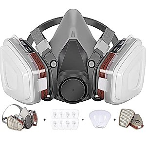 Reusable Half Face Cover - 6200 Half Respirаtor Face Cover，for Paint, Dust and Formaldehyde, Sanding, Polishing,Spraying ,Against Dust,Chemicals