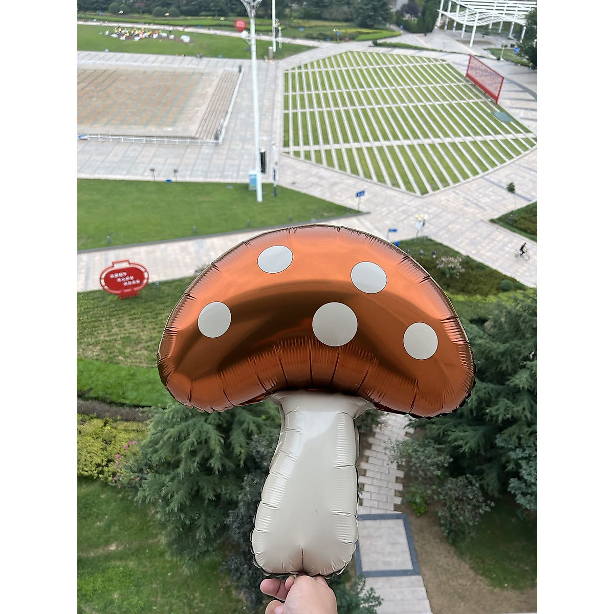 3PCS 31'' Brown Mushroom balloons. Mushroom decor- Alice in Wonderland theme party decoration, Mushroom birthday party supplier. baby shower, wedding, forest plant party decorations.