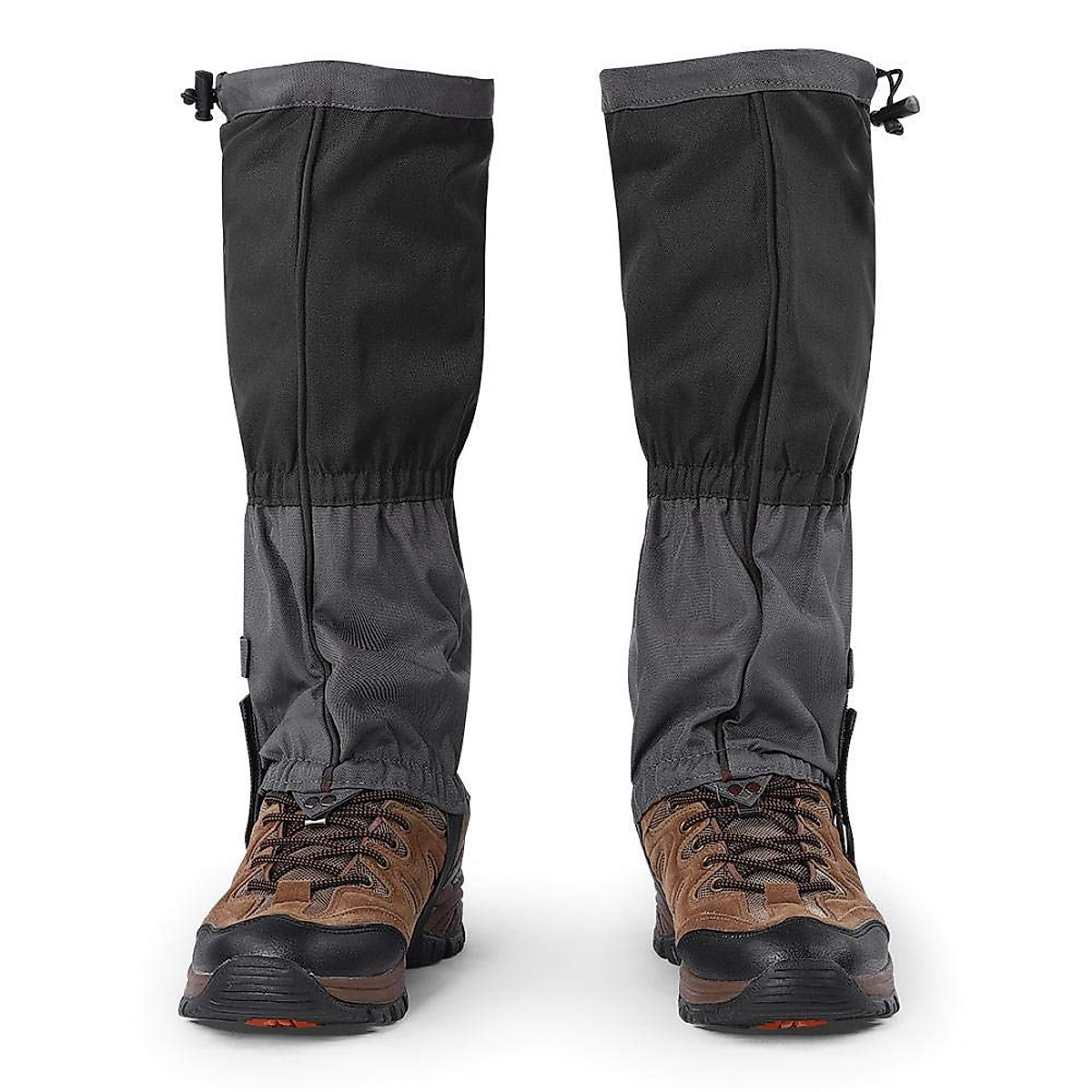 RiToEasysports Leg Gaiters Waterproof Snow Boot Gaiters for Outdoor Backpacking Climbing Fishing Hunting(Black) Ski