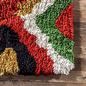 nuLOOM Abbey Carnival Handmade Shag Area Rug, 5 ft x 8 ft, Multi