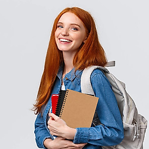 EOOUT 4 Pack Spiral Lined Notebook, Ruled Journals Notebooks, Soft Cover Notebook, 80 Sheets, 160 Pages, Lined Paper, 5" x 8", for Gifts, Office, School Supplies