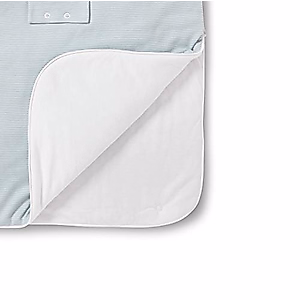 MORI Baby Wearable Blanket in Blue Stripe for Newborn to 2 Years - Breathable 2.5 TOG Sleep Sack with Double Direction Zip