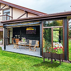 Raised Garden Bed with Legs Planters for Large planters Outdoor Plants Elevated Plastic Garden Planter Boxes Plant pots for Patio Backyard Porch Deck to Planting Flowers Vegetables and Herbs