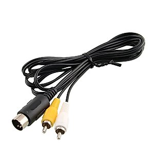 Childhood AV RCA Audio Video TV Adapter Cable for Genesis 1 Console