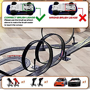 High-Speed Slot Car Race Track Playset, Deluxe Size Car Racing Games for Kids Electric Powered Super Loop Speedway with Two Cars for Dual Racing, Kids Toys for 6 7 8 9 10-16 Years Old Boys Gifts