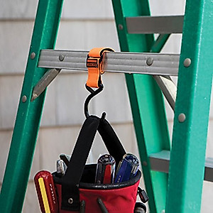 Hudman Works Strap & Hook, Bright Orange, 10"