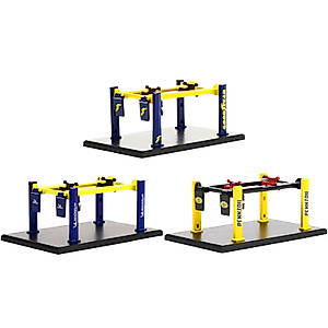 Four-Post Lifts Set of 3 Pieces Series 3 1/64 Diecast Models by Greenlight 16130-A-B-C