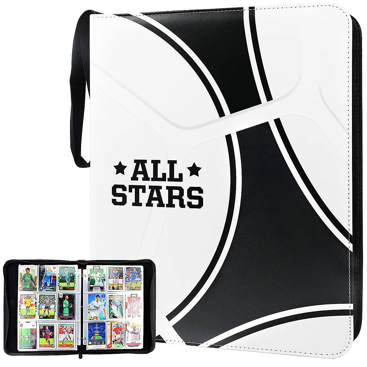 𝟮𝟬𝟮𝟰 𝙐𝙥𝙜𝙧𝙖𝙙𝙚 PACKAPRO 9 - Pocket Classic Soccer Cards Binder Fit 900 Cards with 50 Sleeves Sports Card Binders Collector Album Folder Holder for FIFA Cards