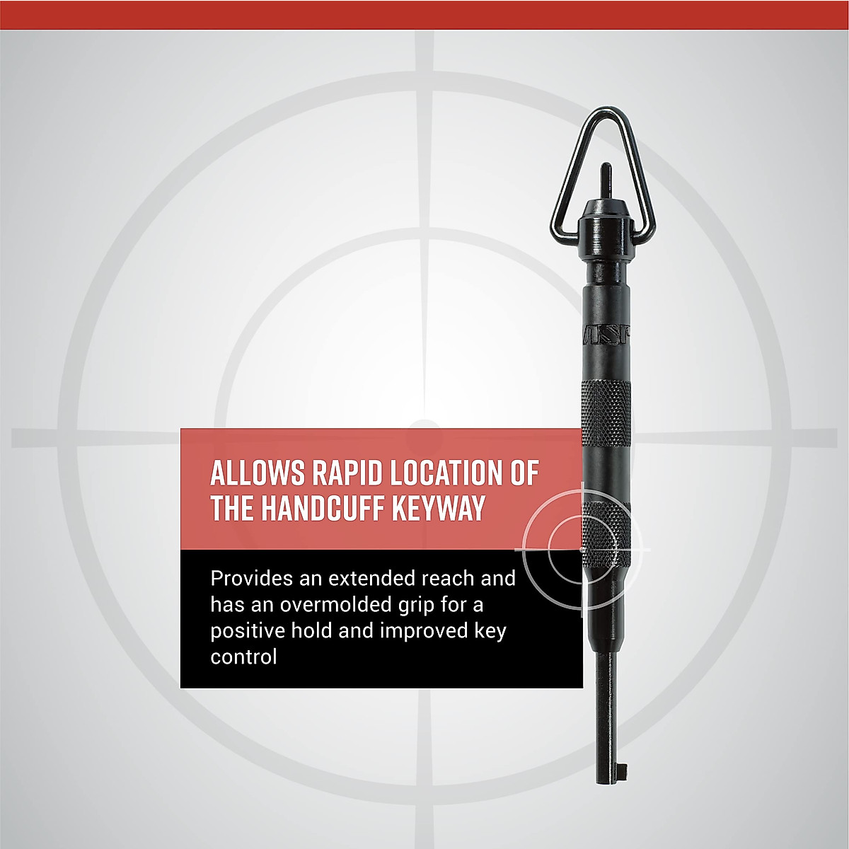 ASP Swivel Tactical Handcuff Key, Security Professional and Police Gear and Equipment, Knurled Grip