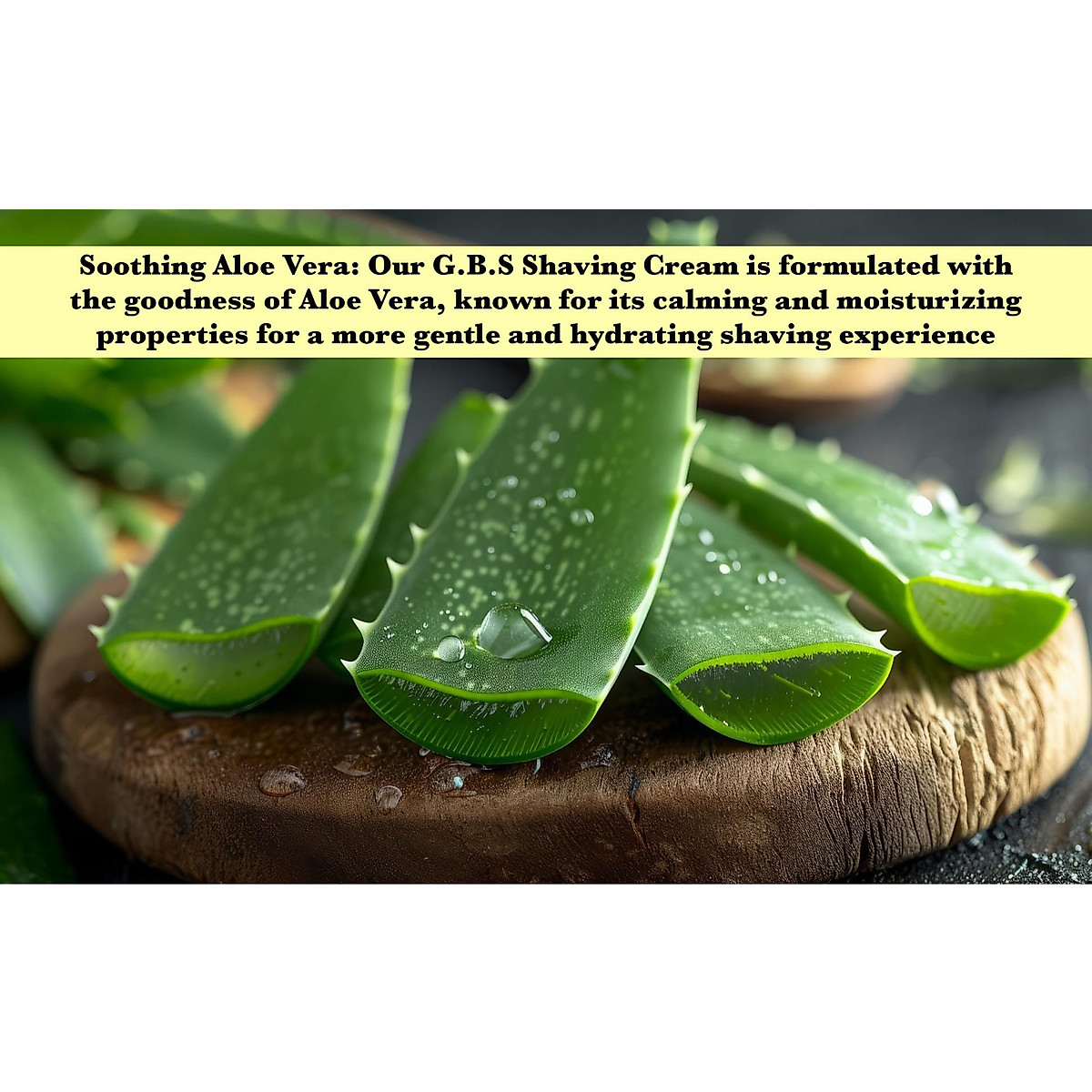 G.B.S Sandalwood Shaving Cream for Sensitive Skin, Hydrates, Nourishes for Close Smooth Shave, Protects Skin from Cuts, Bumps, Redness and Irritation Pack of 1