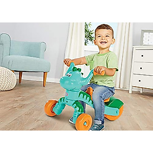 Little Tikes Go and Grow Dino Indoor Outdoor Ride On Toy Trike for Preschool Kids - Toddlers Dinosaur Inspired Toys and Toddler Trike to Develop Motor Skills for Boys Girls Age 1-3 Years