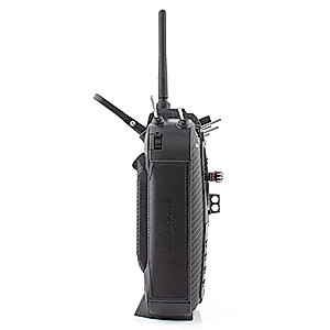 RadioMaster TX16S Mark II MAX Edition 2.4GHz 16 Channel EdgeTX OpenTX Radio Transmitter Leather Grips CNC Finished Components Mode 2 (Carbon Black, ELRS w/ AG01)