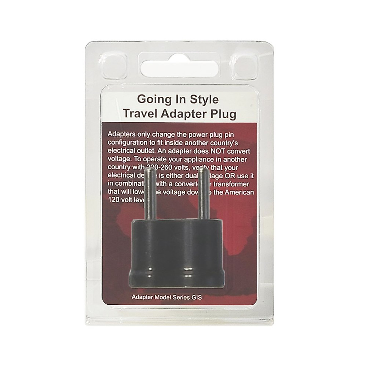 VCT VP-5 Israel Adapter Plug Converts USA Plug to Israel Plug