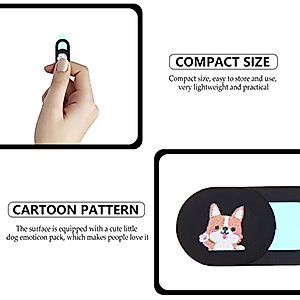 Hemobllo Computer Camera Covers Webcam Cover Slide Camera Blocker: Laptop Cover Phone Privacy Stickers Anti- Peeping Privacy Shutter Protects for Laptop Tablet Cell Phone PC Black 4pcs