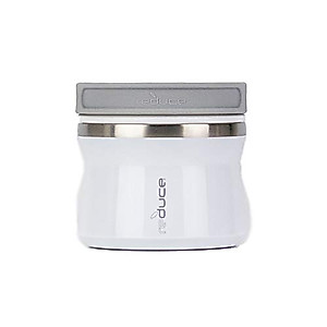 REDUCE Insulated Food Container, 12 oz - 6 Hours Hot, 20 Hours Cold - These To-Go Thermal Food Containers are Perfect for On The Go Meals and Snacks - Leak-Proof and Dishwasher Safe - White