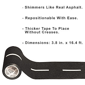 Magical Memories Collection Road Tape, Realistic Road Tape for Kids, Roads for Toy Cars, Car Toy Accessories, Traffic Vehicle Learning Resources, Kindergarten Learning Activities, Learning Games