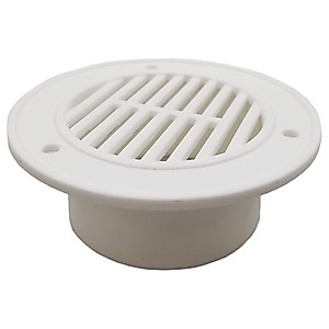 Class A Customs | RV ATV Cycle Truck Cargo Work Trailer Half-Moon Side Air Vents | Two Pack | White