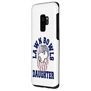 Galaxy S9 American Flag Fingerprint Patriotic Lawn Bowls Daughter Case