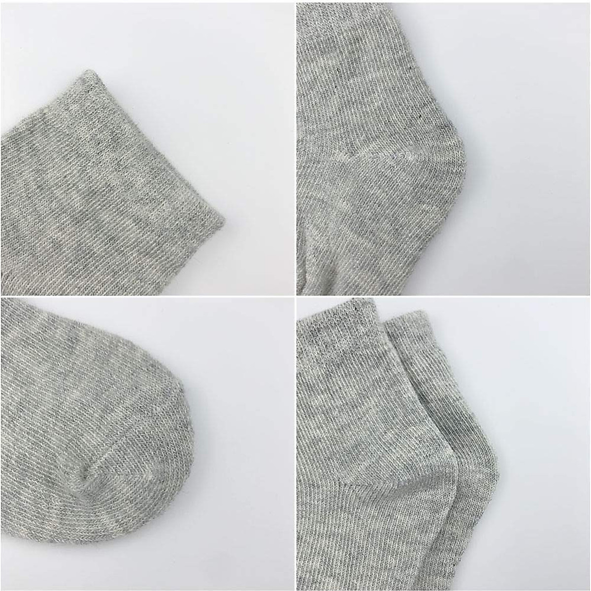 WAFUNNE Baby Socks for Toddler Boys Girls Cotton Crew 3-5T 12 Pairs Gray G0L