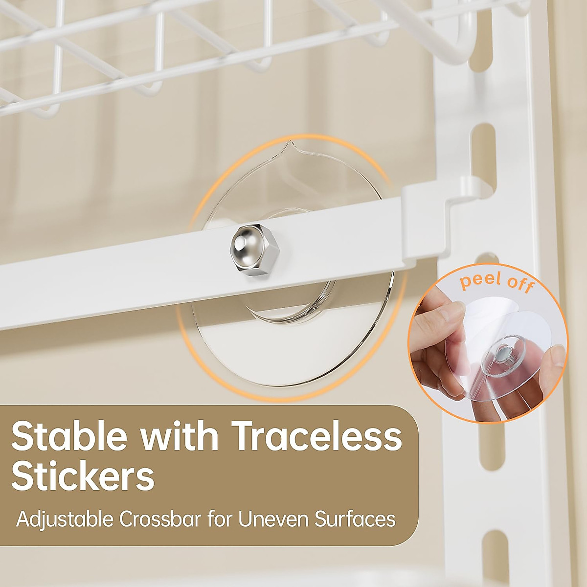 Delamu Over the Door Pantry Organizer, Adjustable 8-Tier Pantry Door Organizers and Storage, Hanging Spice Rack Shelves for Home & Kitchen, Metal Cabinet Door Organizer, Laundry Room Organization