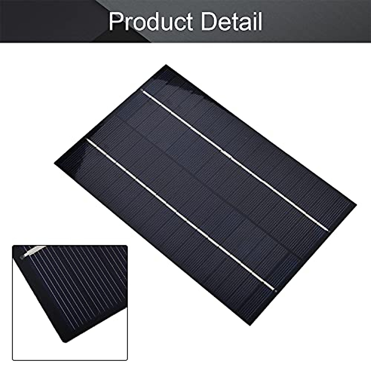 Fielect 18V 4.2W Polycrystalline Mini Solar Panel Module DIY for Light Toys Charger 200x130mm 1Pcs