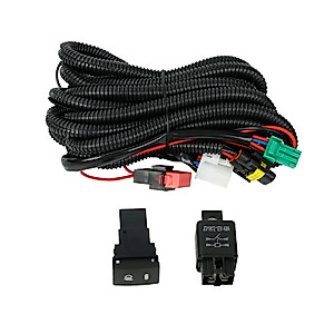 smileracing Clear Lens Driving Fog Lights Bumper Lamp Kit Replacement For 2016-2021 Toyota Tacoma SR SR5